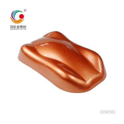 China Cosmetic Grade Mica Pearlescent Pigment 10-60μm Wine Red Metallic Powder for Makeup and Cosmetics for sale
