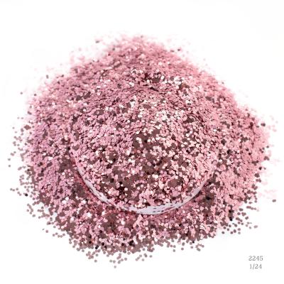 China PET Hexagonal Glitter Powder Bright Red 1/4
