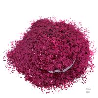 China PET Hexagonal Glitter Powder Bright Red 1/4