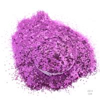 China PET Hexagonal Glitter Powder Bright Red 1/4