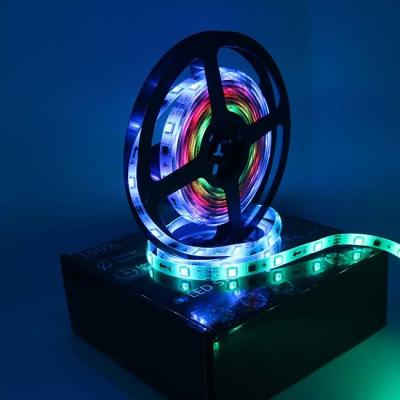China 5050 Ws2812b Rgb Led Strip Lights 5v Digital Flexible Addressable Neon Pixel for sale