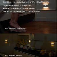 China Pir Motion Sensor Night Light Indoor LED Tri Color Dimming Motion Sensor Cabinet Light for sale