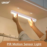 China Lithium Ion Battery Motion Sensor Night Light PIR Dimmable Cabinet Light 3000K 4500K 6000K for sale