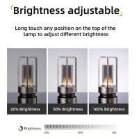 China Retro Cross Shaped Touch Led Light Tri Color Dimmable LED Desk Light With C Type USB Interface for sale