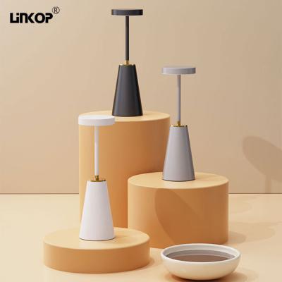 China Metal Rechargeable Led Table Lamp , Three Color Dimming Table Lamp 3000K 4500K 6000K for sale
