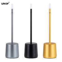 China 2700k Warm Light Metal LED Table Lamp 0.64W Charging Touch Dimmer Bedside Lamp for sale