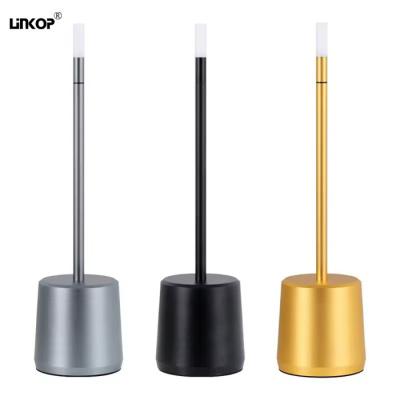 China 2700k Warm Light Metal LED Table Lamp 0.64W Charging Touch Dimmer Bedside Lamp for sale