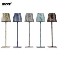 China 5V Rechargeable LED Desk Lamp Adjustable Brightness Tri Color Dimming Table Lamp for sale