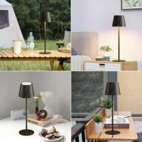 China 5V Rechargeable LED Desk Lamp Adjustable Brightness Tri Color Dimming Table Lamp for sale