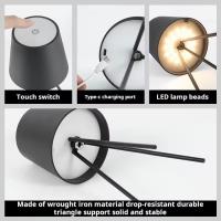 China Three Legged Desktop LED Lamp 3000K 4500K 6000K Rechargeable LED Table Lights for sale