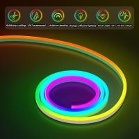 China 12w/M 12v Flexible Led Strip Waterproof Sign Neon Lights Silicone Tube for sale