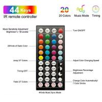 China 4Pin Rgb Light Strip Controller Intelligent Bluetooth Music 44key Remote Control for sale