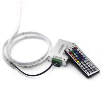 China 44 Key Rf Rgb Controller 12v-24v 12a Adjustable Brightness Aluminum Case Dimmer for sale