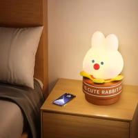 China Silicone Children'S Bedside LED Dimmable Night Light 500mAh 	3000K for sale