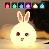 China Flash Slide Silicone 3000K Rgb Led Night Light Adjustable LED Rechargeable Night Light for sale
