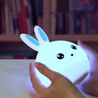 China Flash Slide Silicone 3000K Rgb Led Night Light Adjustable LED Rechargeable Night Light for sale