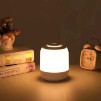 China Rechargeable Touch Led Night Light 3000k-6000K Three Color Adjustable Bedside Lamp IP33 for sale