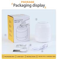China Rechargeable Touch Led Night Light 3000k-6000K Three Color Adjustable Bedside Lamp IP33 for sale