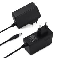 China Black Led Power Adapter Ac Dc Us Eu Uk Au Plug Wall Mount 12v 1a for sale