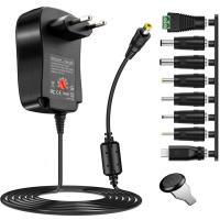 China 30w Led Power Supply 3-12v Adjustable Switching For Camera Router Speaker for sale