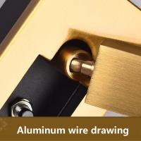 China Embedded Wall Light 110V-240V 3W Cree Led Bead Ribbon Switch Gold Wall Lamp for sale