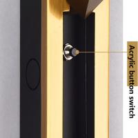 China Embedded Wall Light 110V-240V 3W Cree Led Bead Ribbon Switch Gold Wall Lamp for sale