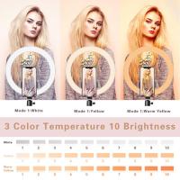 China Video LED Fill Light Cri95 3000K-6500K With 5V USB Adjustable Brightness for sale