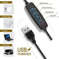 China Video LED Fill Light Cri95 3000K-6500K With 5V USB Adjustable Brightness for sale