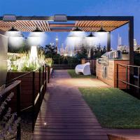 China Intelligent LED Solar Lamp Remote Control Warm White IP67 15W LED Solar Light for sale
