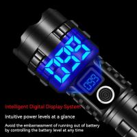 China Digital Display Aluminum Alloy LED Flash light Outdoor Long Range Zoom IP65 for sale