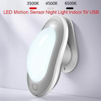 China 3500K 4500K 6500K LED Motion Sensor Night Light Indoor 5V USB for sale