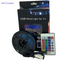 China hot sale china12v 5m smd5050 waterproof ip65 rgb led strip lights with remote controller for sale