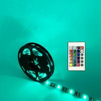 China hot sale china12v 5m smd5050 waterproof ip65 rgb led strip lights with remote controller for sale