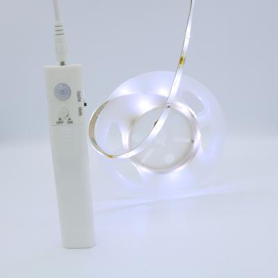 China 3000K IP65 1.5M Battery Powered Motion Sensor LED Strip Light for sale