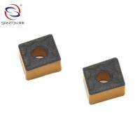 China CVD Black and yellow composite Coated CNMG Carbide Inserts P35 92.8 HRA CNMM 120408 for sale