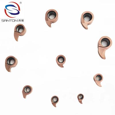 China Alternative Coated Brown Comma Cutting Inserts Carbide Cnc Cutting Inserts for sale