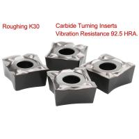 China Vibration Resistance Roughing K30 Carbide Turning Inserts 92.5 HRA for Steel for sale