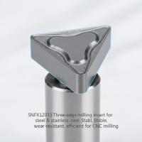 China Three-edge Wear-resistant CVD Coated Milling Cutter Carbide Inserts for CNC Milling for sale