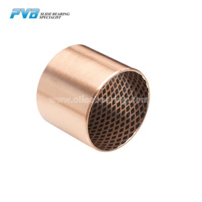 China PVB090G Bronze Wrapped Bearing with Graphite Lubrication Pockets - 91.3% Copper Alloy for Automotive Transmission for sale