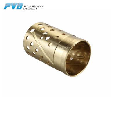 China CuZn31Si Wrapped Bronze Bearing PVB091 for Brake Shoes with H7 Housing and H9 Inner Diameter Tolerance for sale