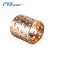 China PVB092 CuSn8P0.3 Bronze Wrapped Bushing with Through Oil Holes - 120N/mm² Load Capacity, -100℃ to +200℃ Temperature Range for sale