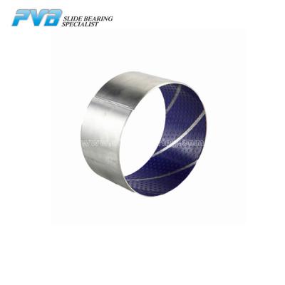 China PVB020B POM Coated Metal Polymer Composite Bushing 250N/mm² Load Capacity -40°C to +110°C Temperature Range for sale