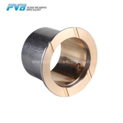 China CuSn10Pb10 Track Roller Bimetal Bushing 150 N/mm² Load Capacity 80-120 HB Hardness for sale