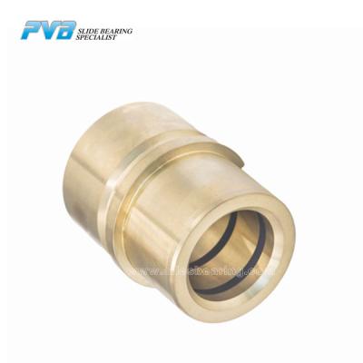 China CuZn25Al6Fe3Mn3 Oilless Bronze Bushing with Graphite Rings - 50 MPa Load Capacity, -40°C to +300°C Temperature Range for sale