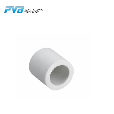 China White Modified PTFE Plastic Bushing Thermoplastic Bearing PVB-800 with -200°C to 260°C Temperature Range and FDA Compliance for sale