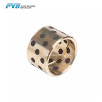 China JDB-10 High Strength Brass Bronze Graphite Self-Lubricating Bearing with 50 MPa Load Capacity and ≥210 HB Hardness for sale