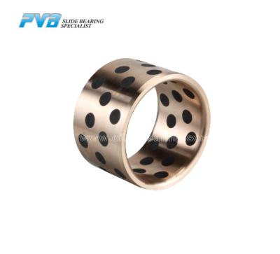 China JDB-20 Tin Bronze Graphite Plugged Self-Lubricating Bearing 50 MPa Load Capacity 400°C Temperature Range for sale