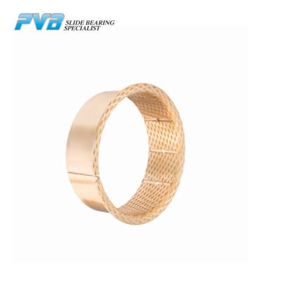 China CuSn8P0.3 Bronze Wrapped Bushing 120N/mm² Load Capacity with Through Oil Holes for Industrial Machinery for sale