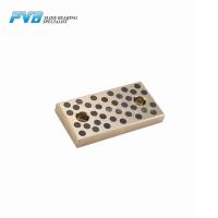 China JSEW Graphite Plugged Bronze Wear Plate Solid Lubricant Slide Plate CuZn25A16Fe3Mn3 Alloy for sale