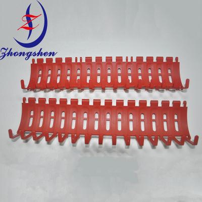 China Red 42CM Egg Collection Finger For Layer Chicken Cage Spare Parts for sale